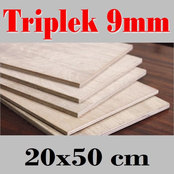 Jual Triplek 9mm 20x50 cm | Kualitas Premium (Plywood Multiplek 9 mm 20 ...