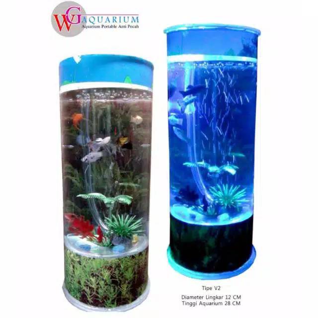 Jual Aquarium mini tabung || BMK3 | Shopee Indonesia