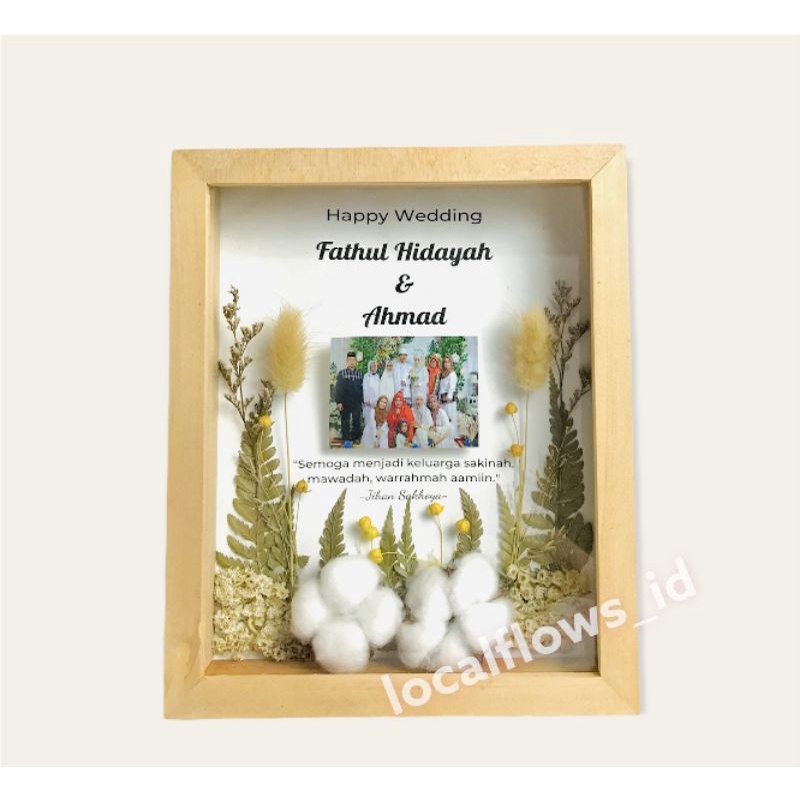 Jual Frame 3D/ Flower In Frame 3D/ Bingkai 3D/ Kado Ulang Tahun/ Kado ...