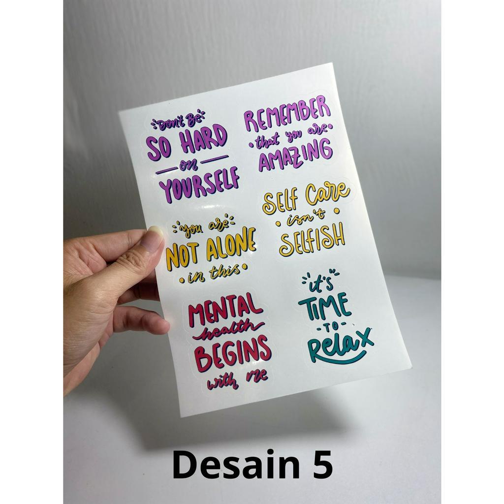 Jual Stiker / Sticker Aestetic (Mental Health, Psikologi, Motivasi ...