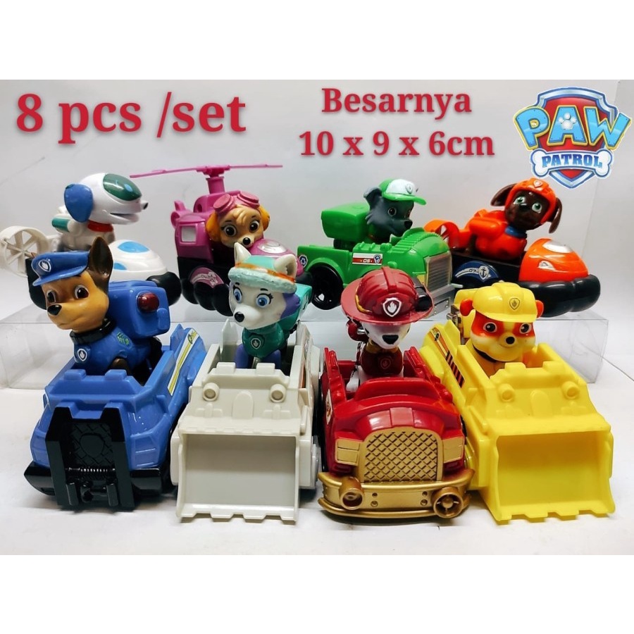 Jual Mainan Paw Patrol Action Figure / Pajangan Set 8 Termurah mainan ...