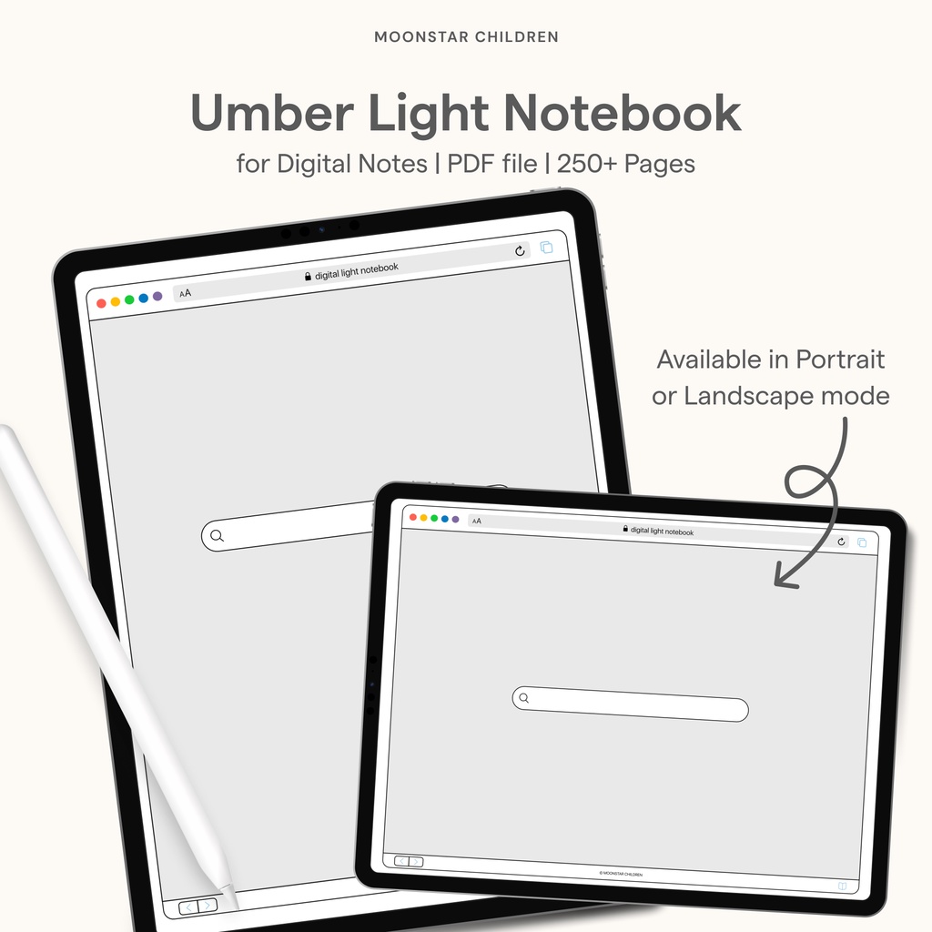 Jual Umber Light Digital Notebook BuJo Journal Note taking Study ...
