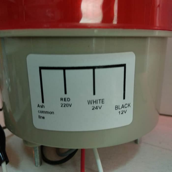 Jual Rotary Lamp LED EWIG N-1101 Multi Volt Warna Merah Dan Kuning ...