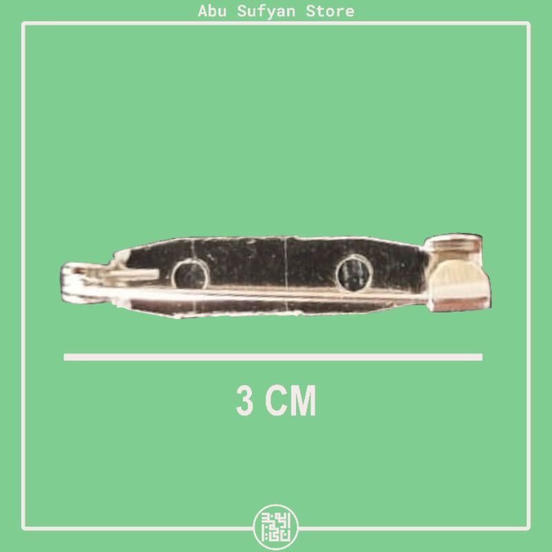 Jual Peniti Besi Bross Pin Name Tag Papan Nama 3 cm | Shopee Indonesia