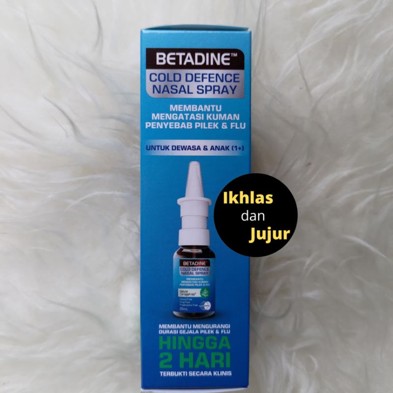 Jual Betadine Cold Defence Nasal Spray Adult Kids Obat Semprot Hidung ...