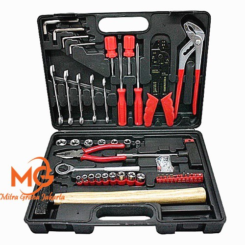 Jual Toolset Toolkit Toolbox Tool Set Tool Kit Tool Box 100pc MGJ ...
