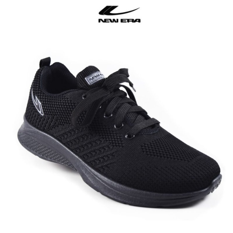 Jual SEPATU SEKOLAH NEW ERA HITAM & PUTIH ALPHARD SIZE 35 - 42 | Shopee Indonesia