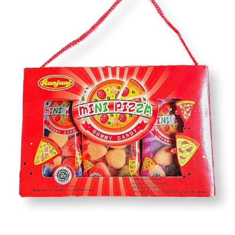 Jual Ranjani mini pizza gummy candy permen yupi pizza permen mini pizza ...