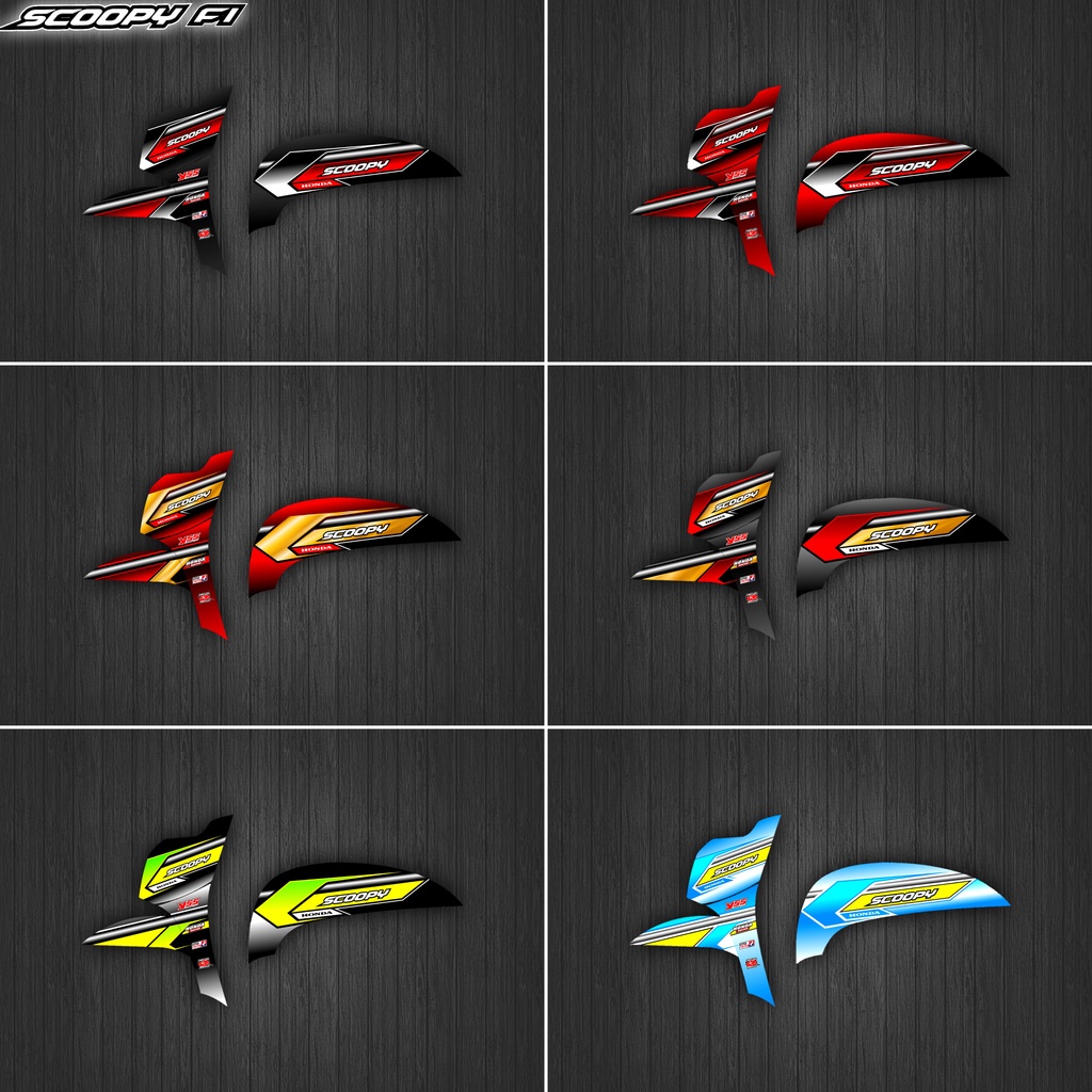 Jual Stiker Variasi Striping Motor Scoopy New FI 2017-2020 / Stiker ...