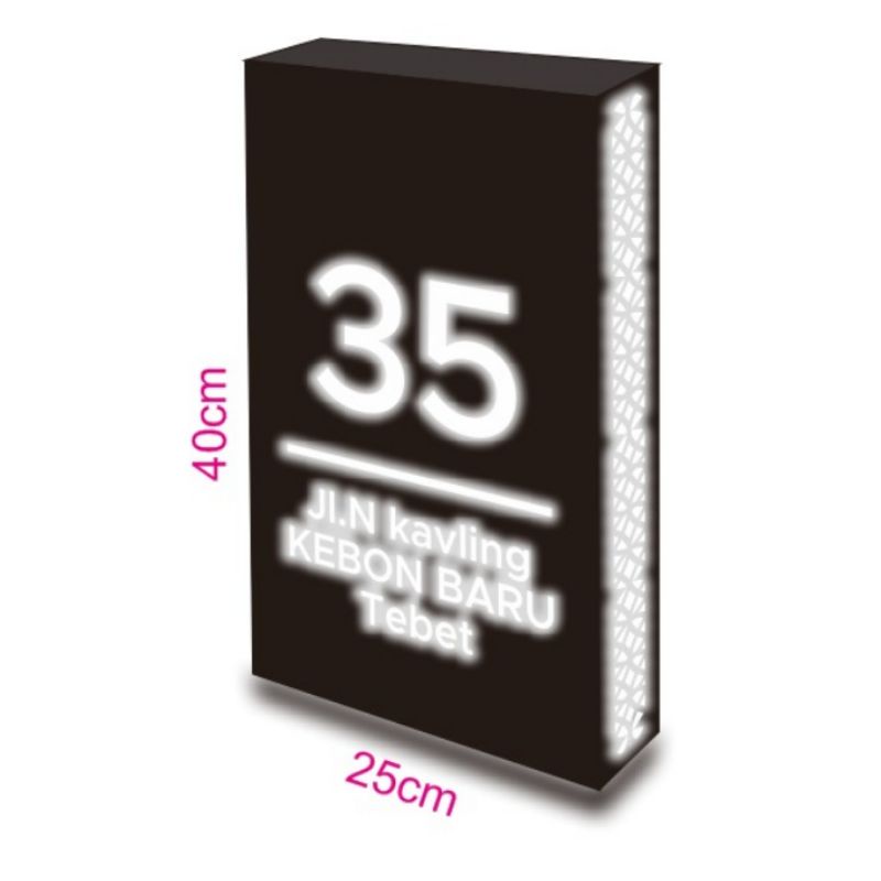 Jual NOMOR RUMAH NEON BOX L, NEON BOX NOMOR RUMAH, BOX NOMOR RUMAH ...