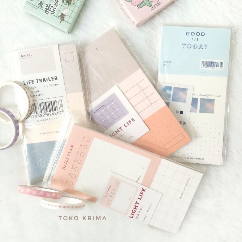 Jual Kertas Memo Planner Motif Simpel Bisa Disobek | Shopee Indonesia