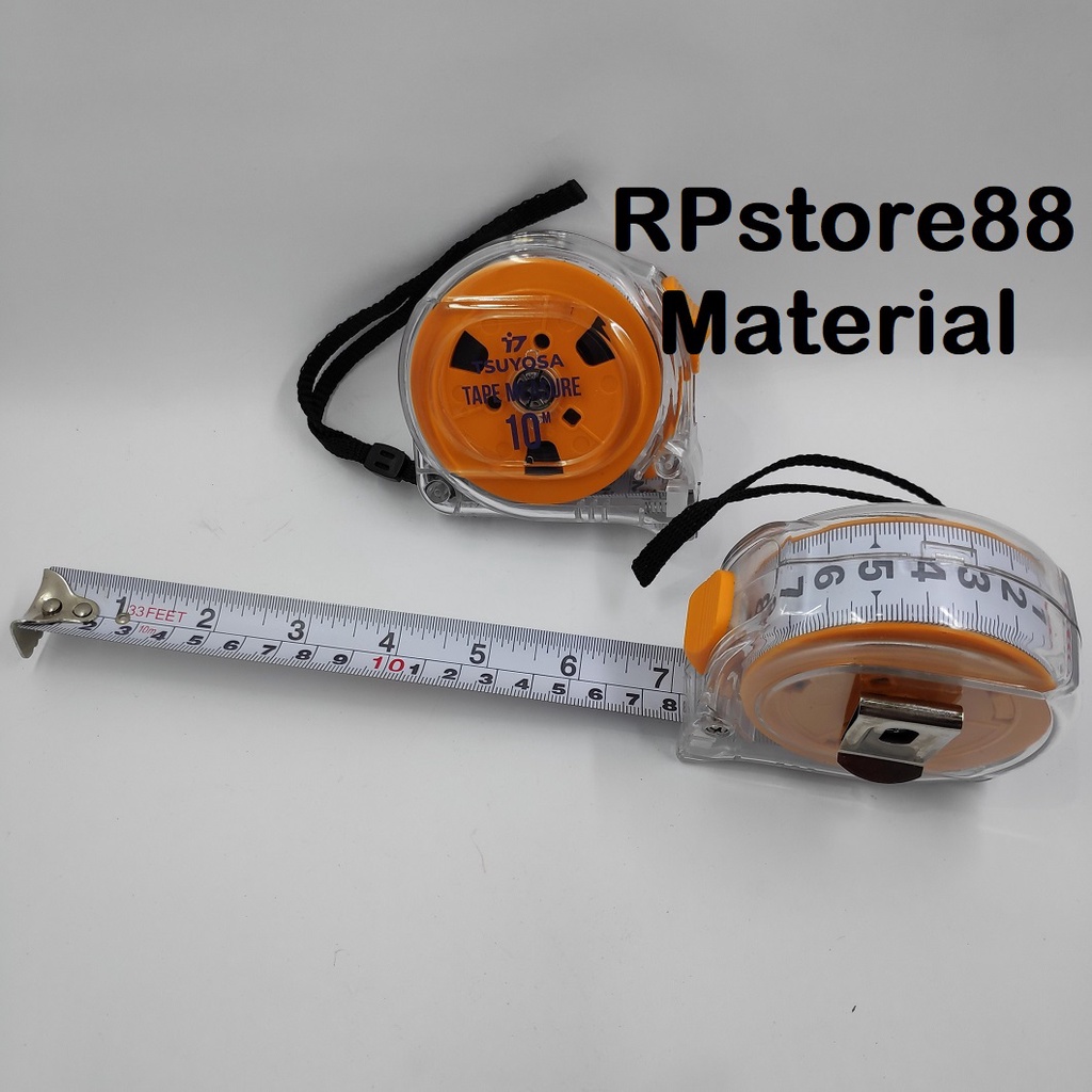 Jual METERAN 5 METER TRANSPARAN - MEASURING TAPE 5M OTOMATIS - ALAT ...