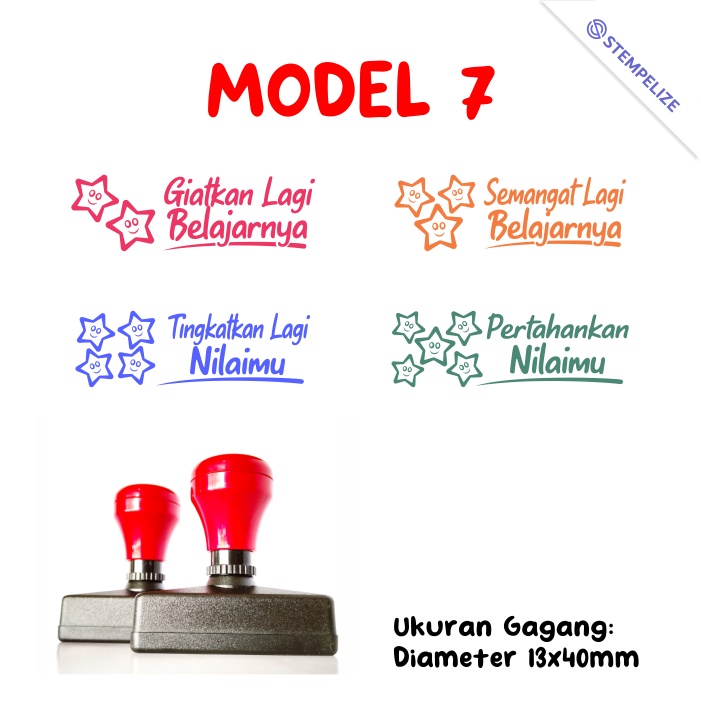 Jual Stempel Penilaian Anak TK / Paud / Bintang / Nilai / Karakter ...