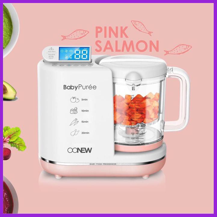 Jual OONEW BABY PUREE 6IN1 BABY FOOD PROCESSOR - PINK SALMON GREEN ...
