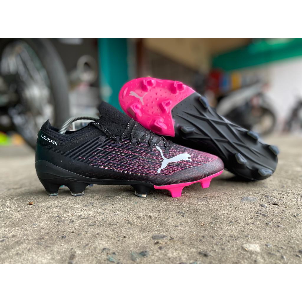 Jual Soccer Puma Ultra 1.1 FG - Black Luminous Pink | Shopee Indonesia