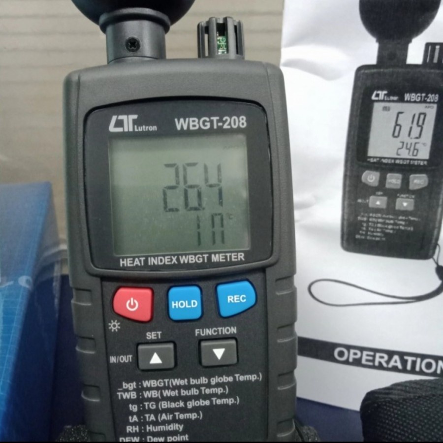 Jual LUTRON WBGT-208 WBGT Heat Index Monitoring | Shopee Indonesia