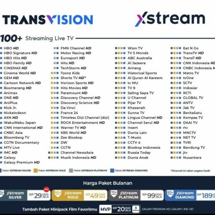 Jual Android TV Box Transvision Xstream Gen 2 terbaru - free 3 bulan ...