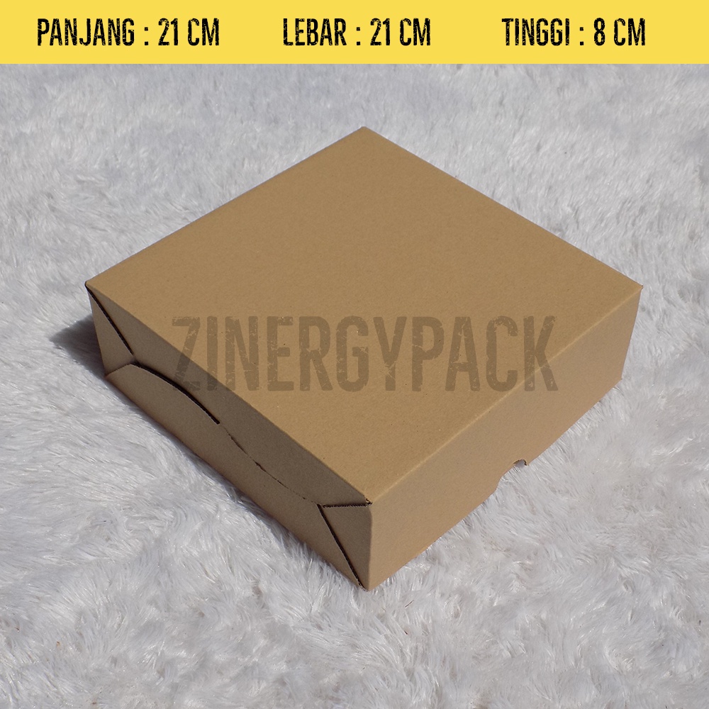 Jual Box Kardus E-Flute Coklat Untuk Packaging Olshop Sovenir Baju ...