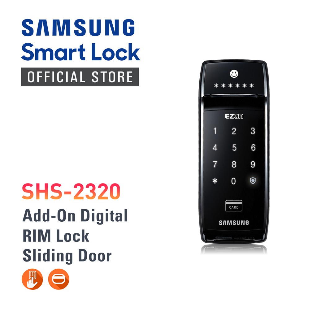 Jual Samsung Digital Door Lock SHS-2320 Kunci Pintu Elektronik RFID ...