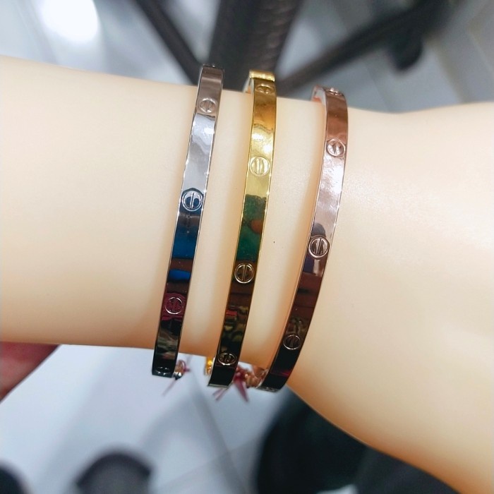 Jual (( BISA COD )) gelang cartier emas kuning asli 9K-375-model ...