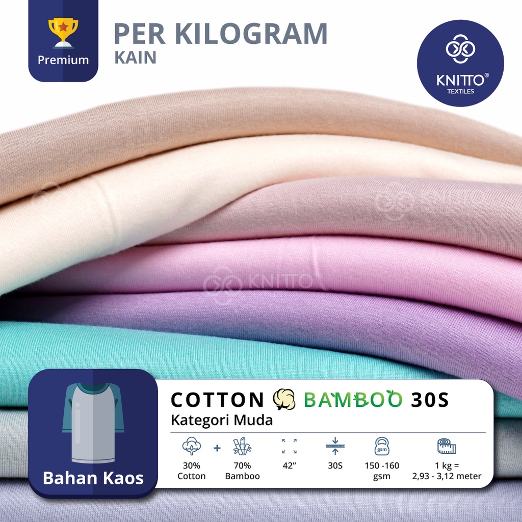 Jual KAIN KAOS COTTON BAMBOO 30S KATEGORI WARNA MUDA ( BAHAN KAOS ... Jual KAIN KAOS COTTON BAMBOO 30S KATEGORI WARNA MUDA ( BAHAN KAOS ...