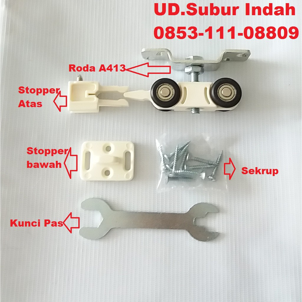 Jual Roda A413 untuk sliding door (pintu geser) | Shopee Indonesia