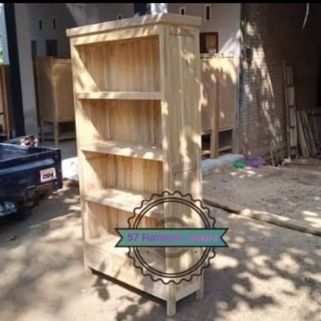Jual Rak buku Kantor Minimalis jati Mentahan rak - laci model sederhana ...