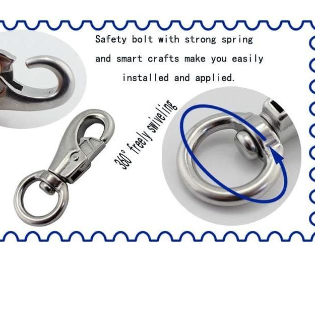 Jual ☆ BULL SWIVEL EYE BOLT SNAP HOOK 250KG HOOK BESAR KAITAN ANJING ...