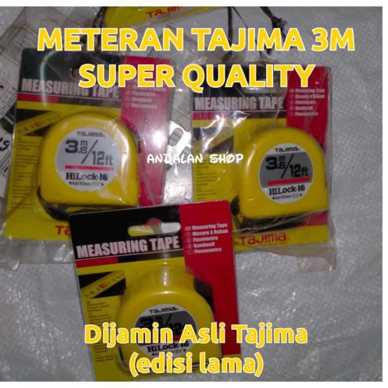 Jual meteran tajima 3m original japan asli masih edisi lama /meteran ...