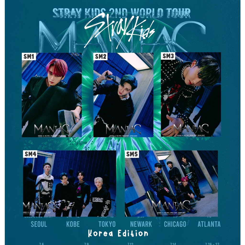 Jual Poster Straykids MANIAC Concept Album New Kpop Boy Band Korea ...
