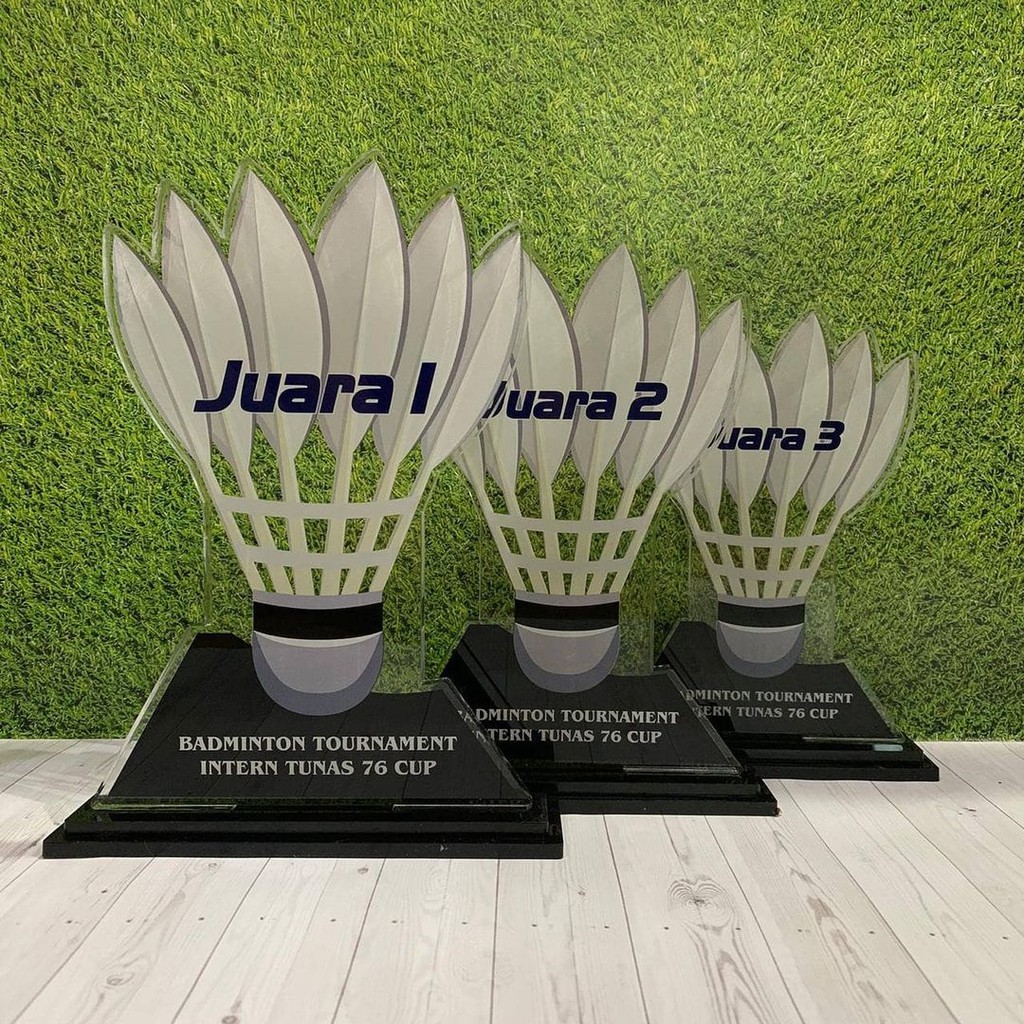 Jual TROPHY BADMINTON PIALA LOMBA BULU TANGKIS PLAKAT PERLOMBAAN ...