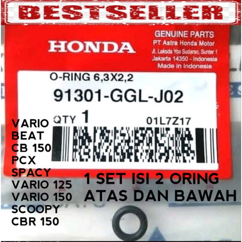 Jual SEAL SIL ORING INJECTOR SET ATAS BAWAH VARIO 110 125 150 160 FI ...