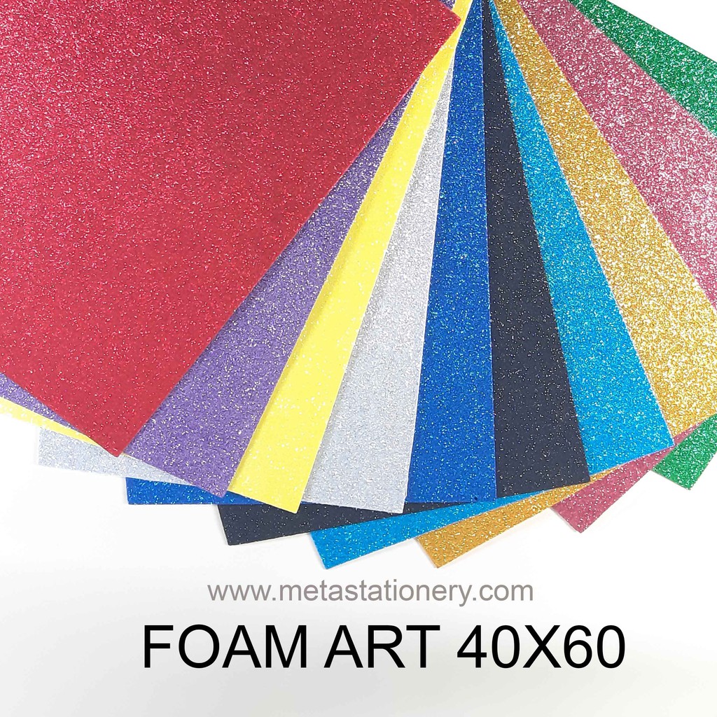 Jual Kertas Busa Manik / Foam Art Glitter Bazic 40x60 | Shopee Indonesia