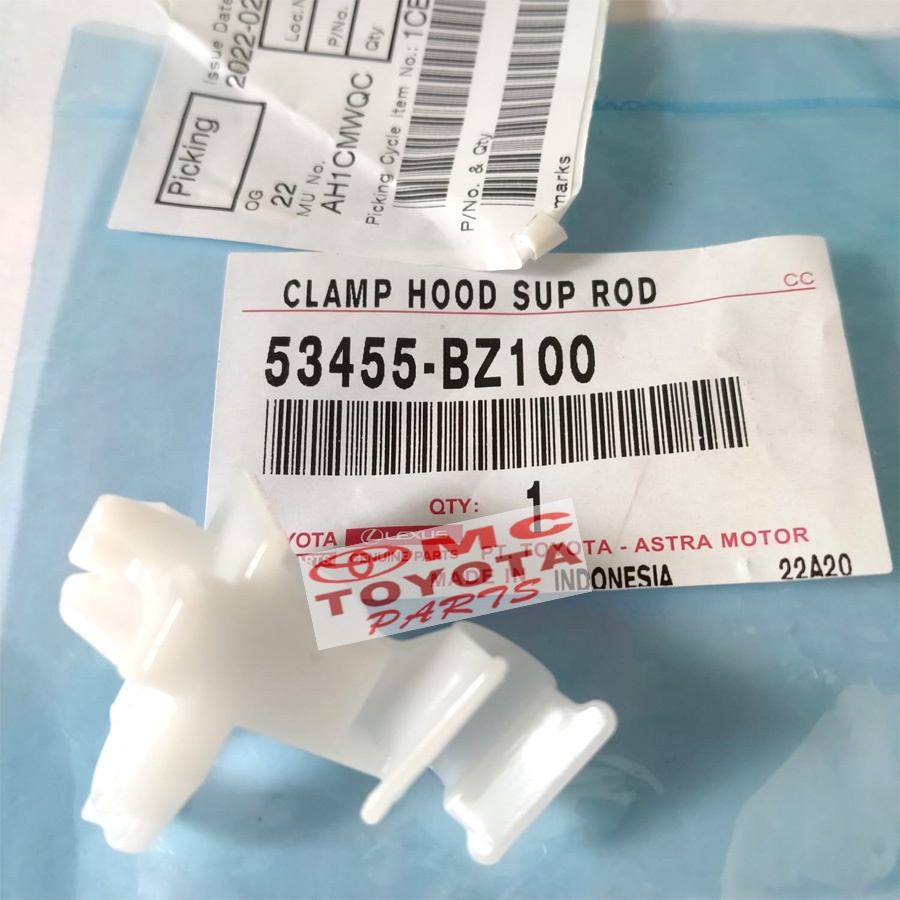 Jual Clip Clamp Hood Stang Kap Mesin Agya Ayla Calya Sigra 53455-BZ100 ...