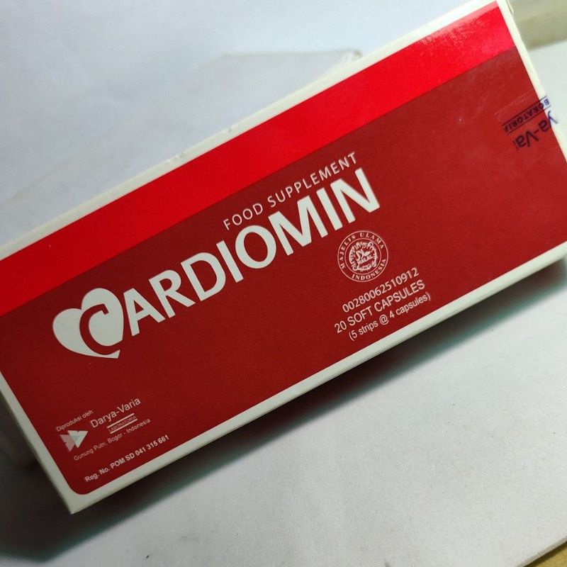 Jual CARDIOMIN "suplemen vitamin B6,B12,E, Asam Folat - Harga per/box ...