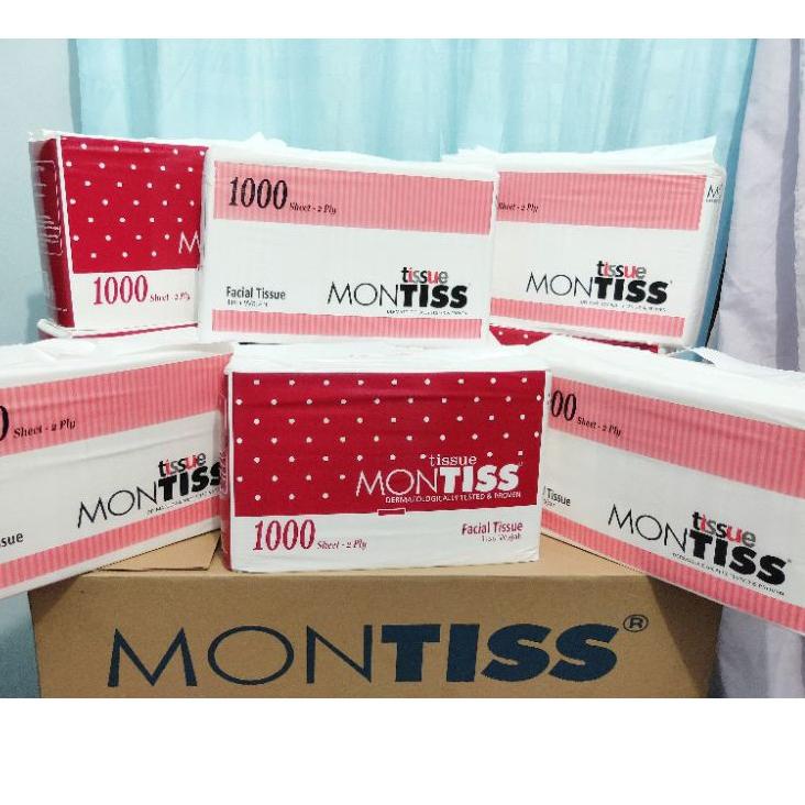 Jual ok_ngeng (ORI) MONTISS Tissue Jumbo Pack 1000 Sheet 2 PLY|| Ukuran ...