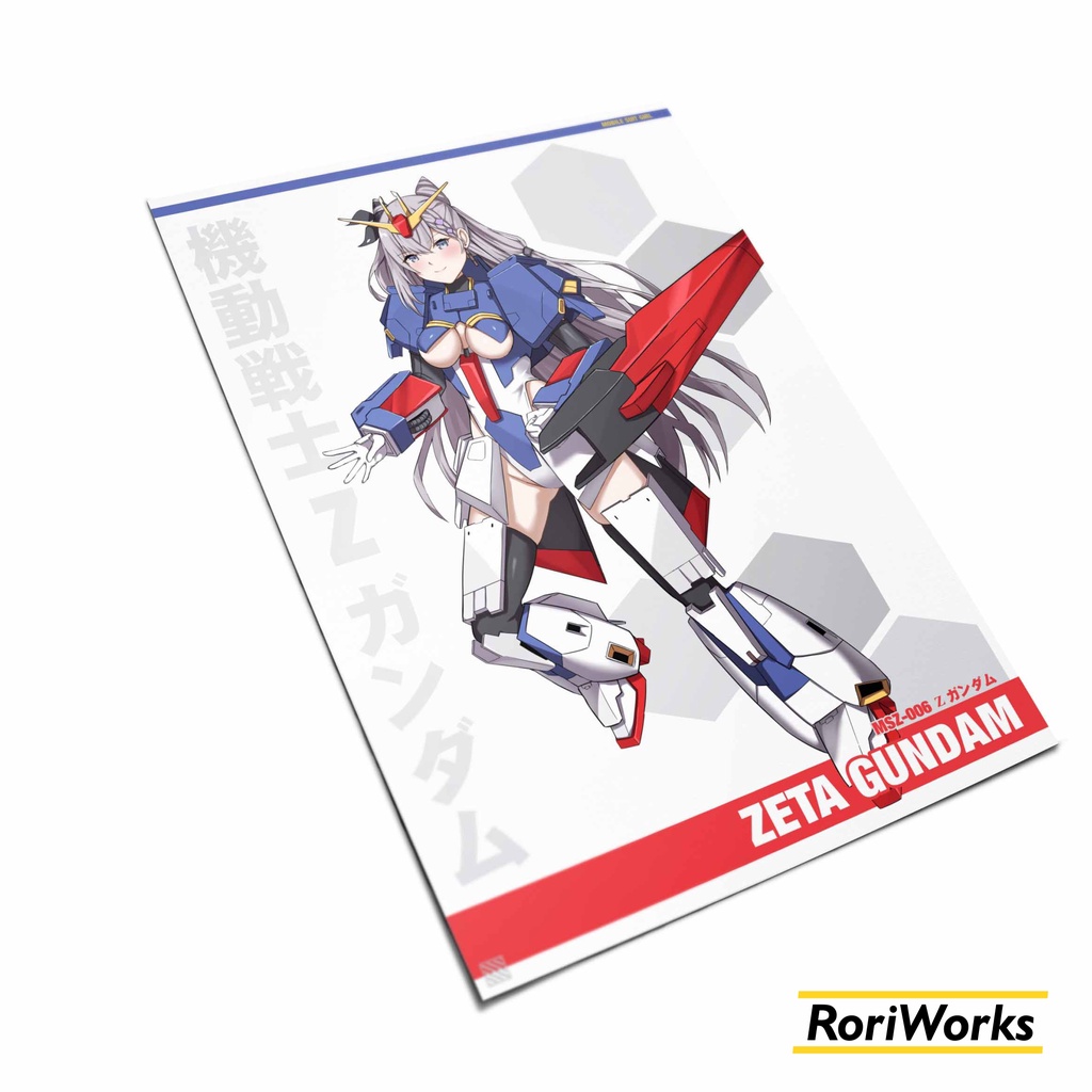 Jual Poster Anime - Zeta Gundam MS Girl Mecha Musume | Shopee Indonesia