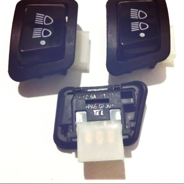 Jual Saklar Dim Lampu motor 3 titik Off, Low dan High menghemat baterai ...