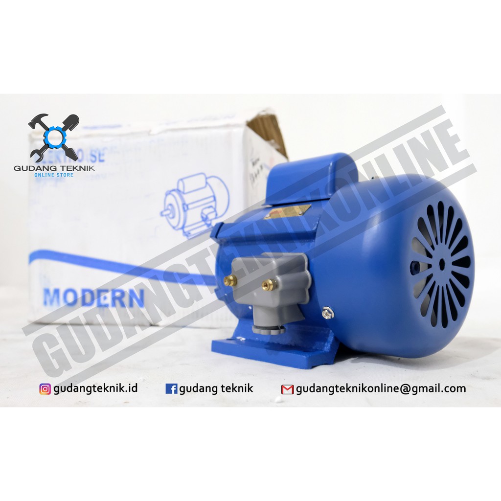 Jual MODERN 1HP|4P|1PH Dinamo Motor Penggerak 1HP 4P 1Ph MODERN 1400Rpm ...