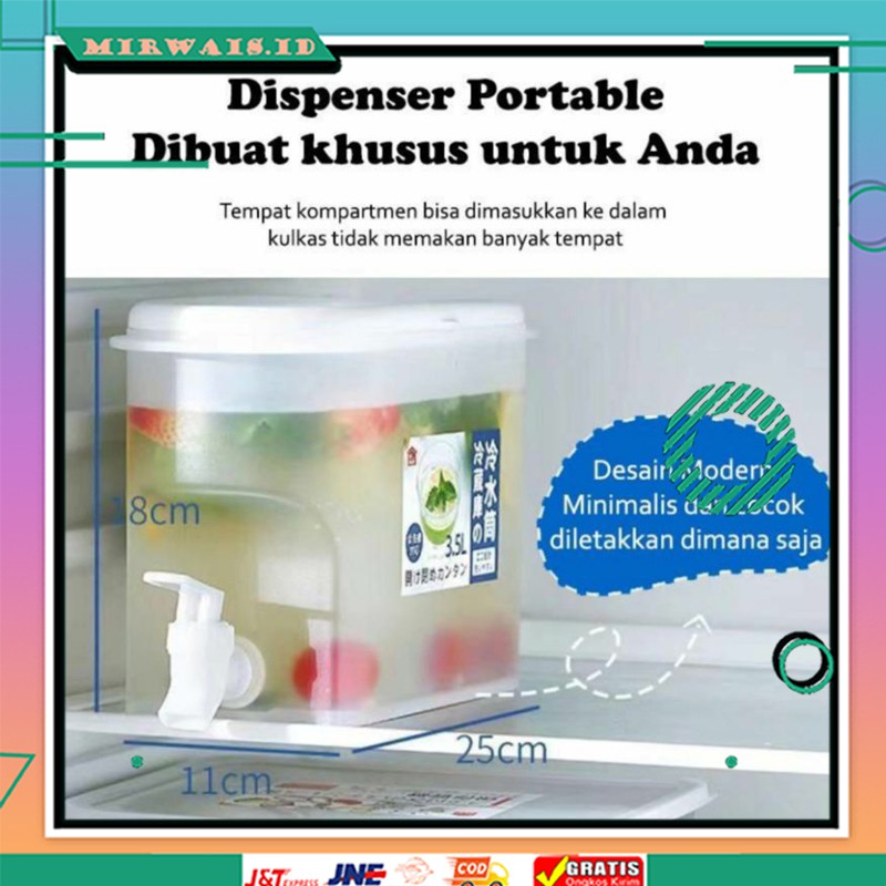 Jual DISPENSER JUS MINI AIR DINGIN INFUSED WATER TANK 3,5 LITER ...