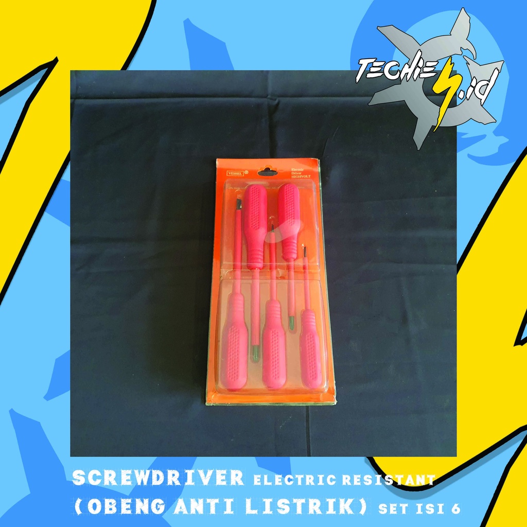 Jual Screwdriver Electric Resistant Set (Obeng Anti Listrik Set ...