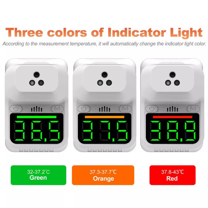 Jual Termometer Infrared Automatic Otomatis dinding tembok | Shopee ...