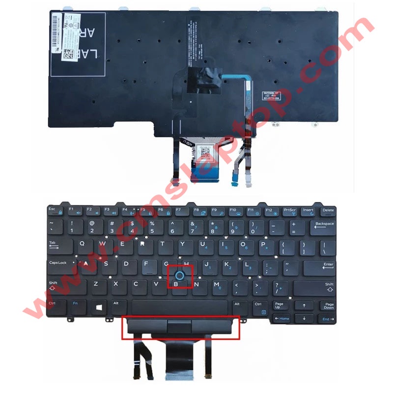 Jual Keyboard Laptop Dell Latitude E7450 E5450 E5470 E7470 Backlight ...