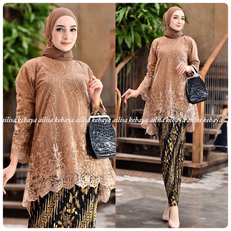 Jual COD-SET KEBAYA AZKIA- BAJU KEBAYA MODERN - - NASYEF COLLECTION ...