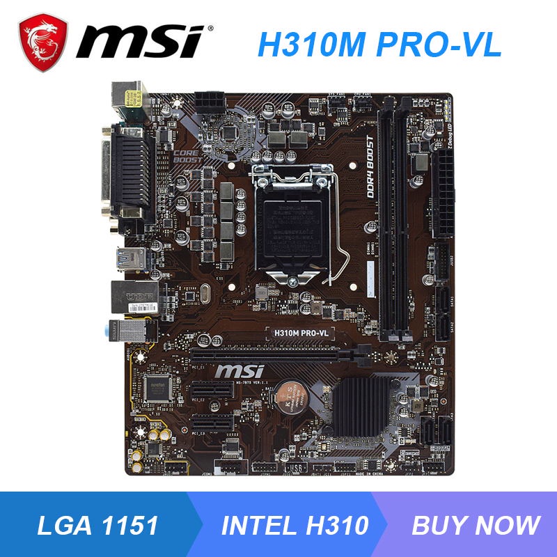 Jual PREORDER MSI H310M PRO-VL Motherboard 1151 Motherboard DDR4 Support Core i7-8700 i5-8500 ...