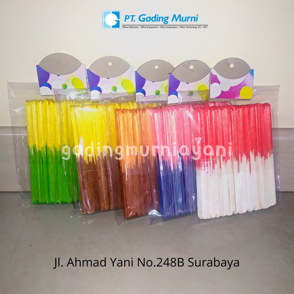 Jual STICK ICE CREAM 2 WARNA UNTUK KERAJINAN TANGAN | Shopee Indonesia