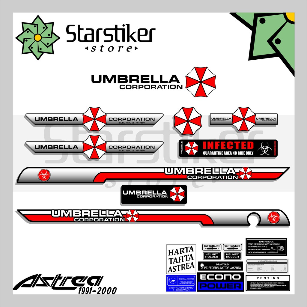 Jual STRIPING ASTREA / GRAND / 1991 / 2000 / STIKER / VARIASI / CUSTOM ...