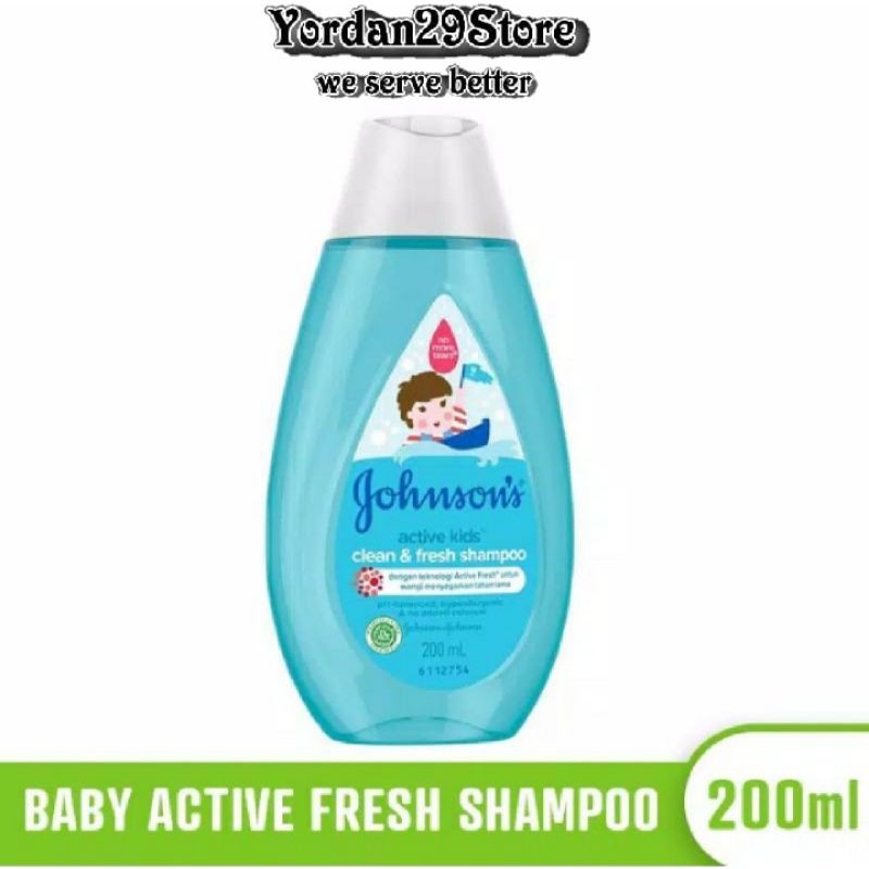 Jual Johnson's Active Kids Clean & Fresh Shampoo 200ml | Shopee Indonesia