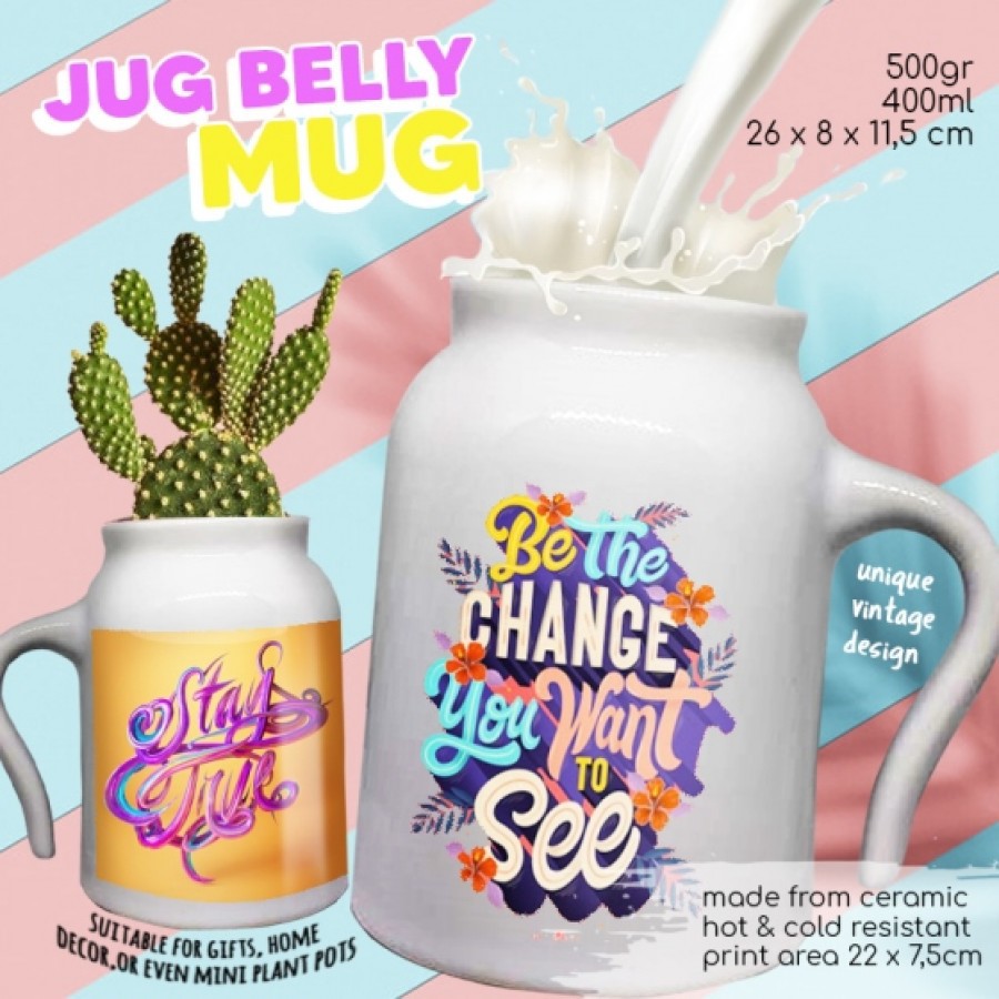 Jual Custom Jug Belly Mug | Shopee Indonesia