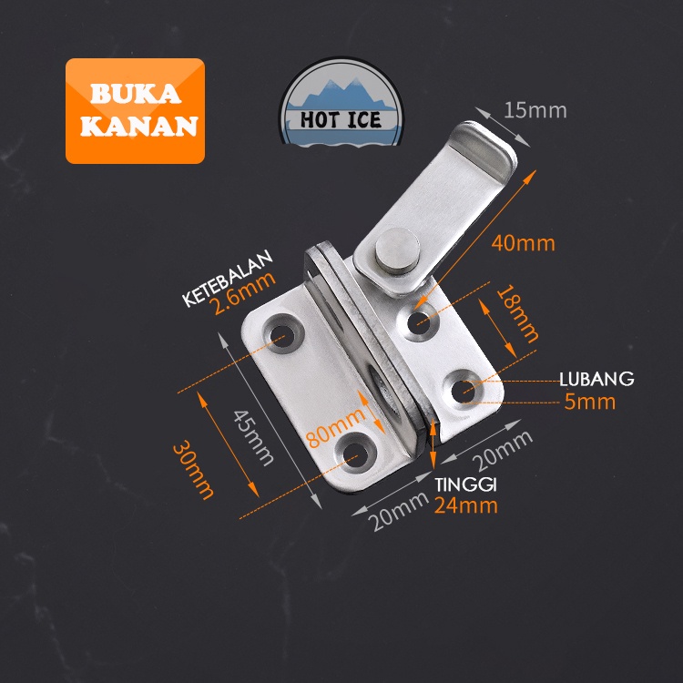 Jual Grendel overpal gembok selot slot overpal gembok Selot pintu ...